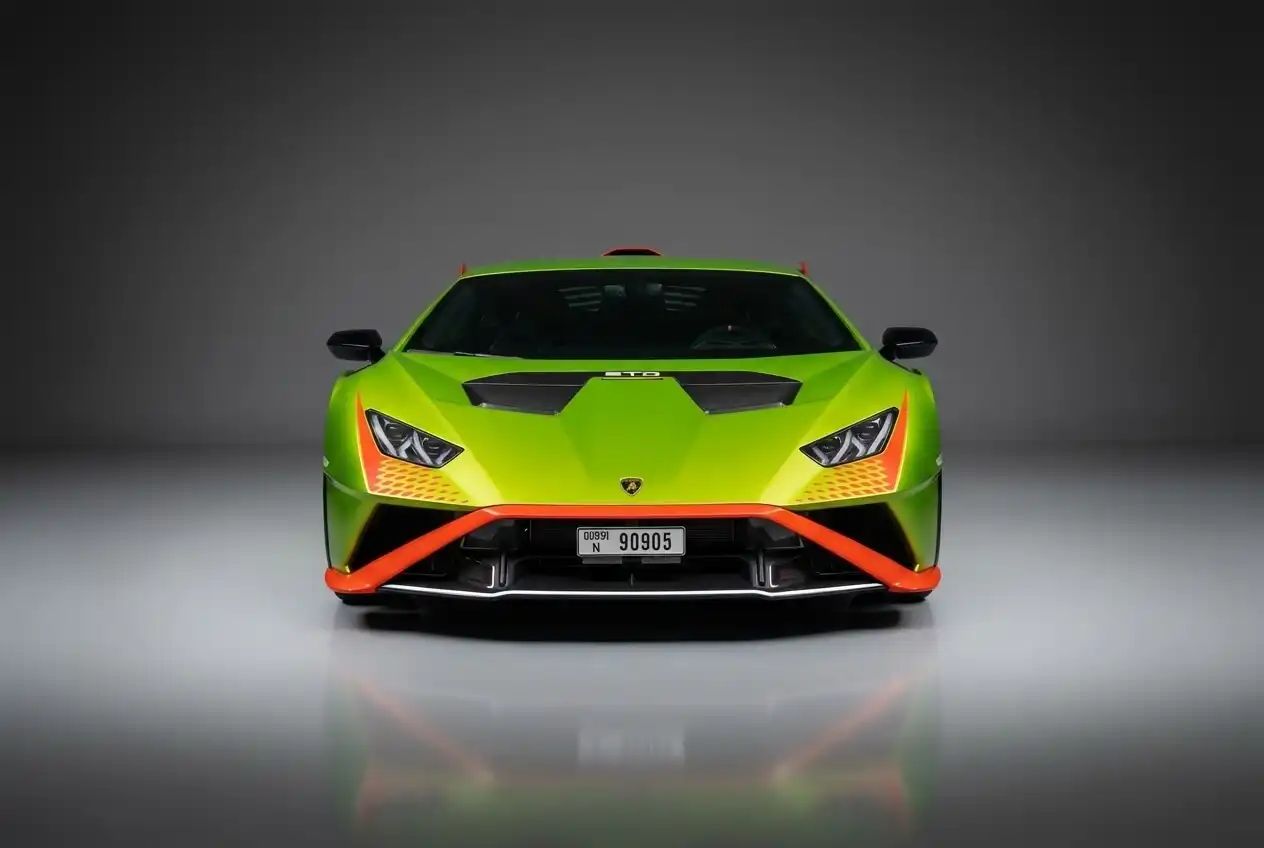 Rent Lamborghini Huracan Sto 2023 in Dubai | Rotana Star