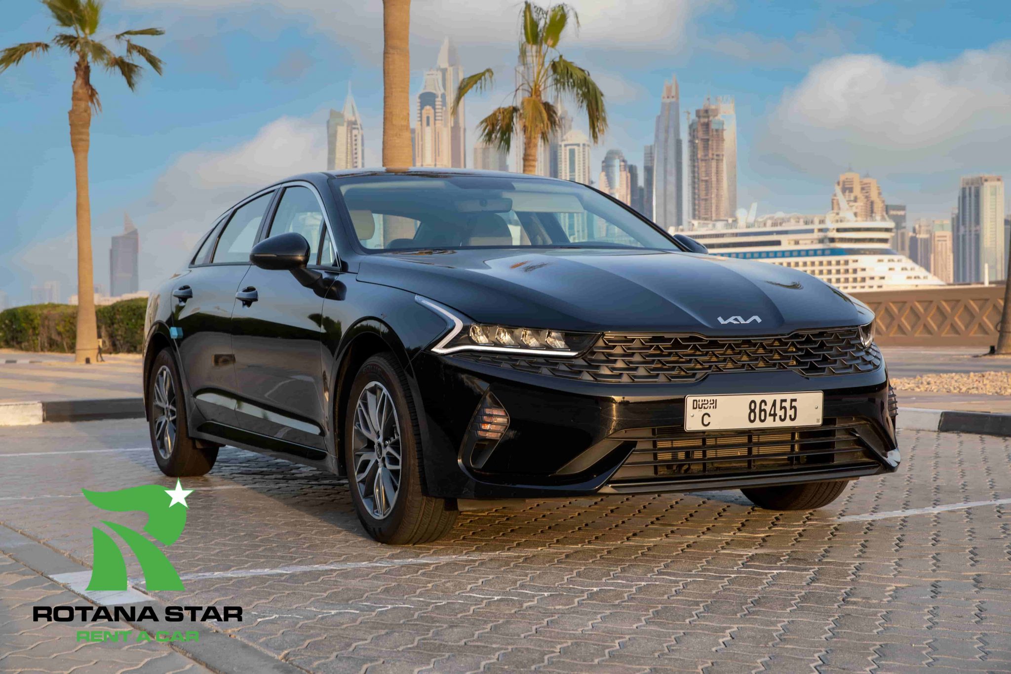 Rent Kia K5 in Dubai - Rotana Star