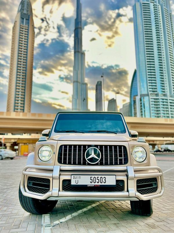 Rent Mercedes G Class G63 2021 Gold in Dubai - Rotana Star