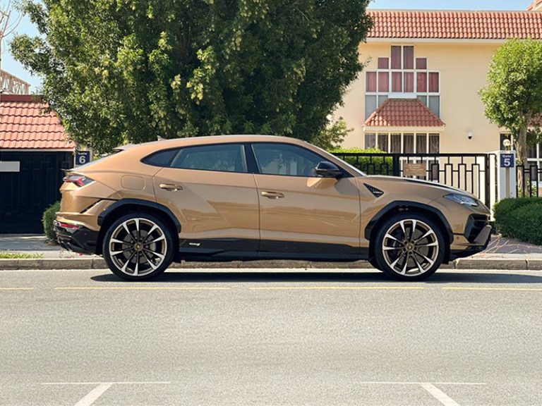 Rent Lamborghini Urus S Golden in Dubai - Rotana Star
