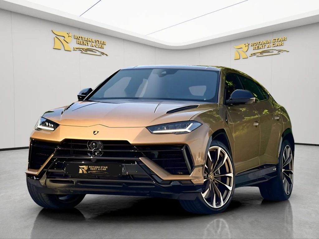 Rent Lamborghini Urus S Golden in Dubai - Rotana Star