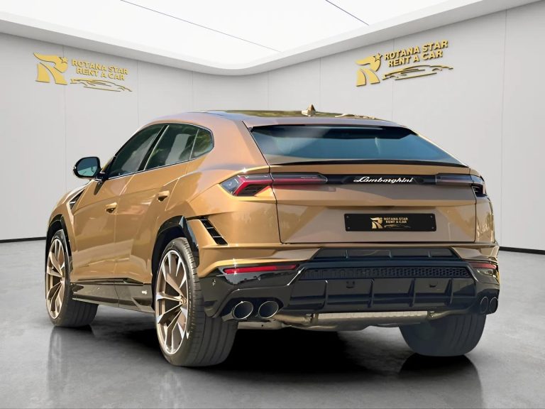 Rent Lamborghini Urus S Golden in Dubai - Rotana Star