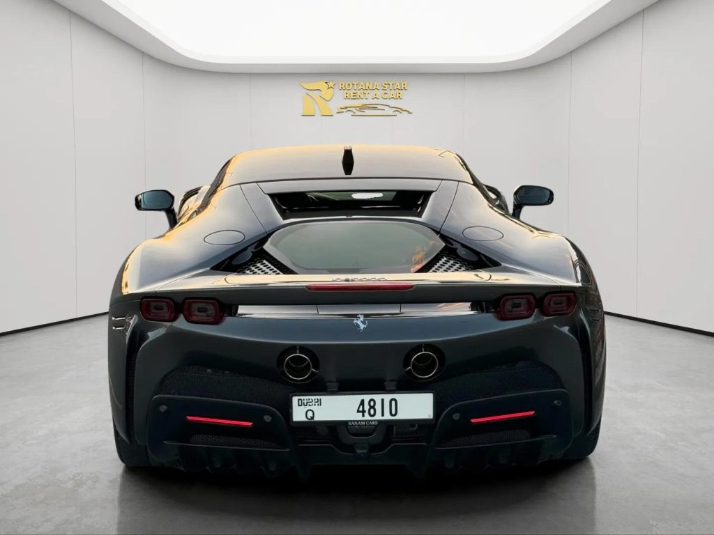 Rent Ferrari SF90 Grey in Dubai - Rotana Star