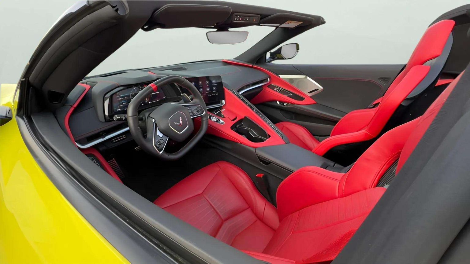 Rent Chevrolet Corvette Stingray Yellow in Dubai - Rotana Star