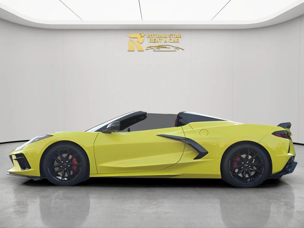 Rent Chevrolet Corvette Stingray Yellow in Dubai - Rotana Star